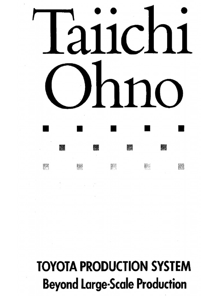 Taiichi Ohno | PDF