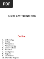 Pathophysiology of Acute Gastroenteritis | PDF | Diarrhea | Human Feces