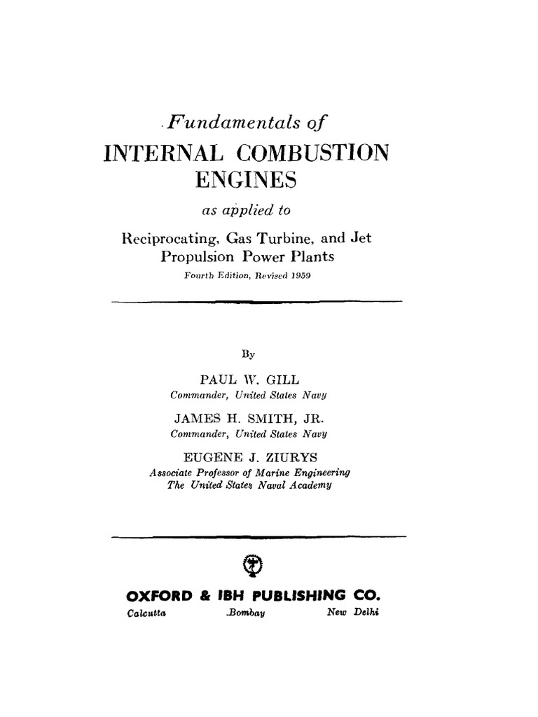 Internal Combustion Engines: Fundamentals of | PDF | Internal ...