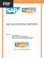 Accounting Entries in SAP FICO | PDF | Debits And Credits | Accounts ...
