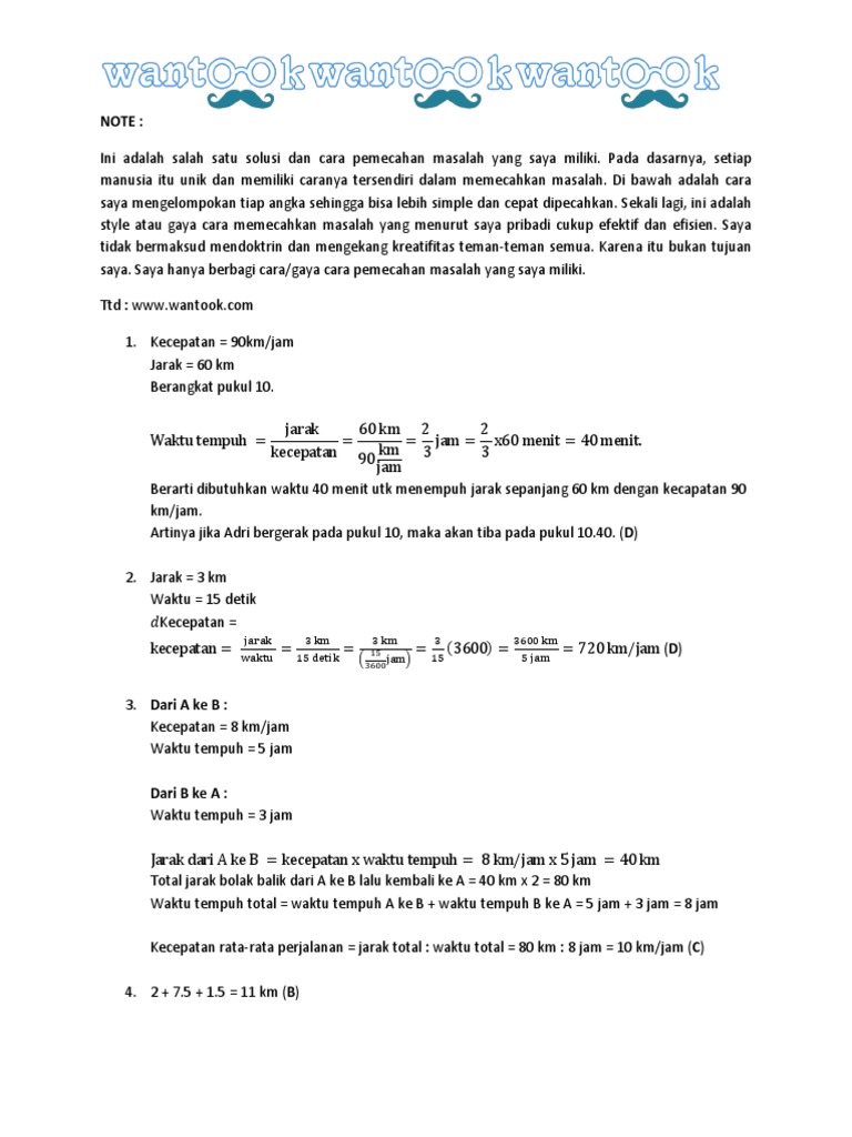 Test Number Soal Jawaban Pembahasan | PDF