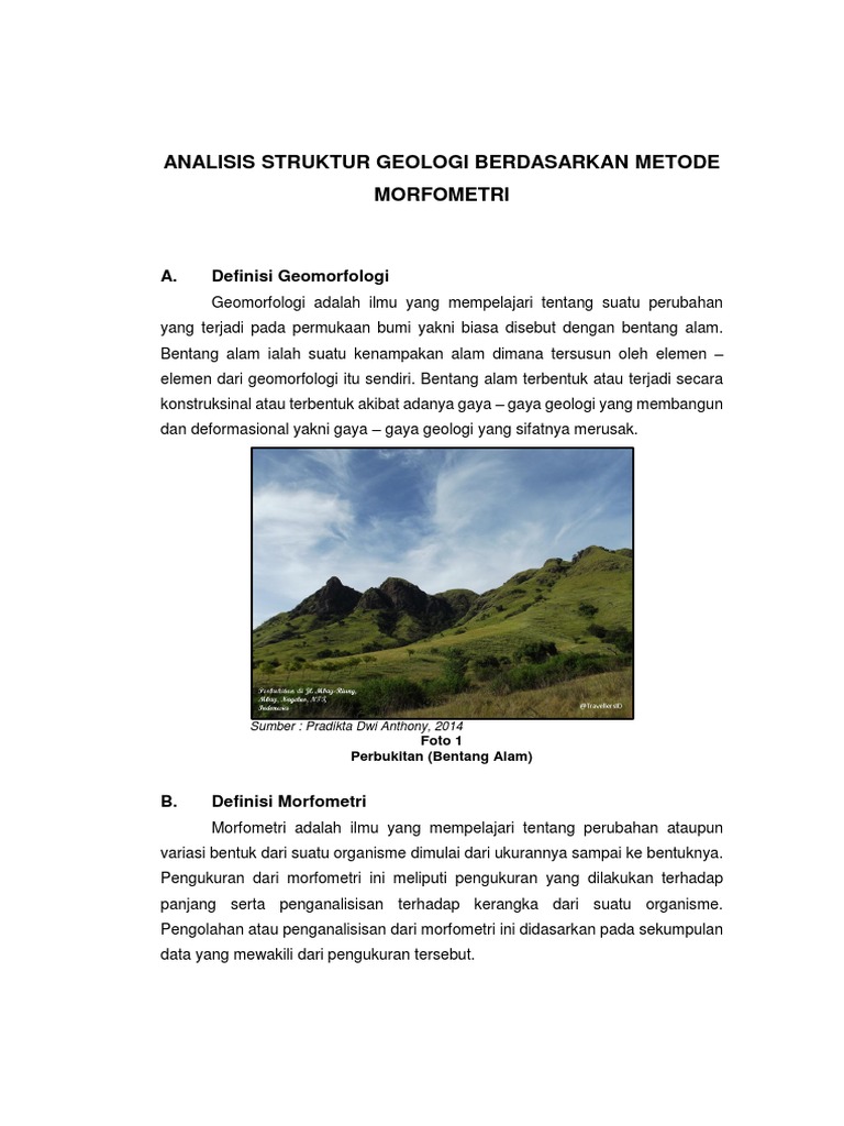 Geomorfologi dan Morfometri Sungai | PDF