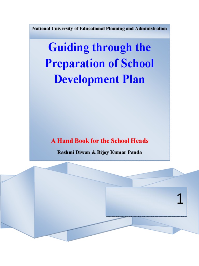 School Development Plan Preparation Guide | PDF | Leadership | Goal