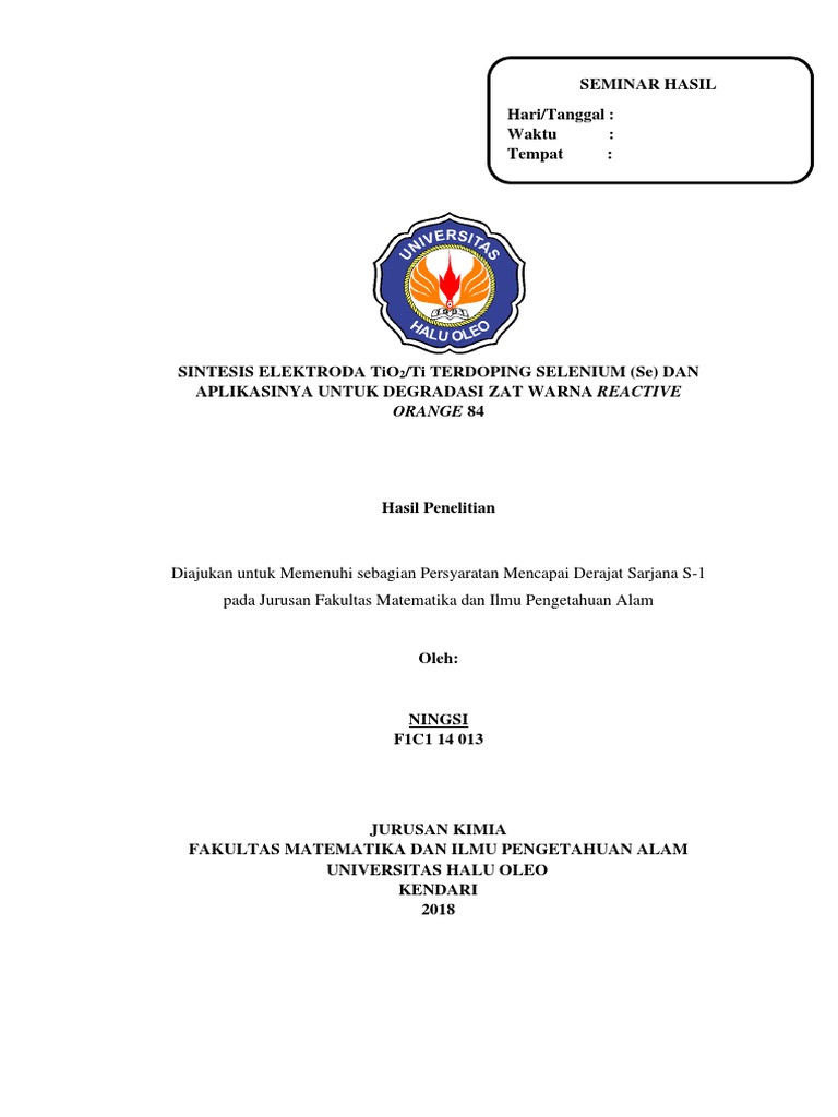 Proposal Ningsi 1 | PDF