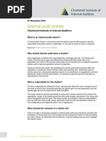 AUI2601 IAA Charter Sample | PDF | Internal Audit | Audit