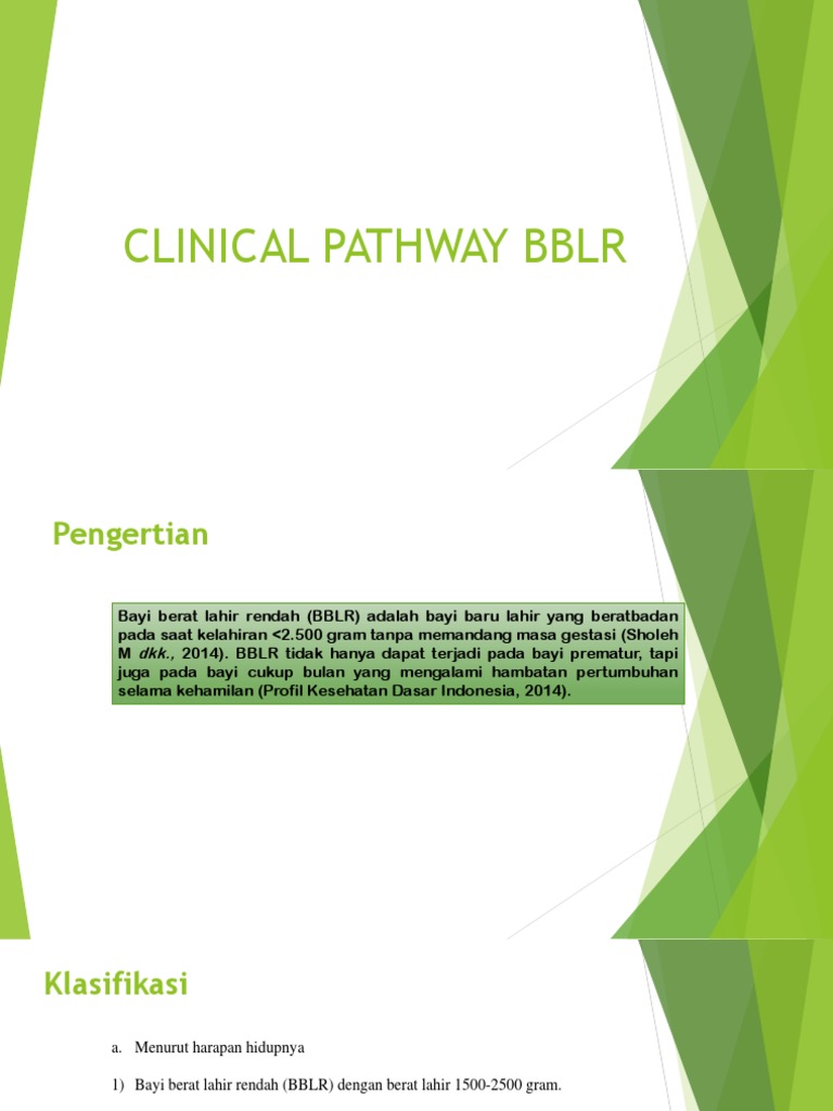 Clinical Pathway BBLR | PDF | Kesehatan Holistik