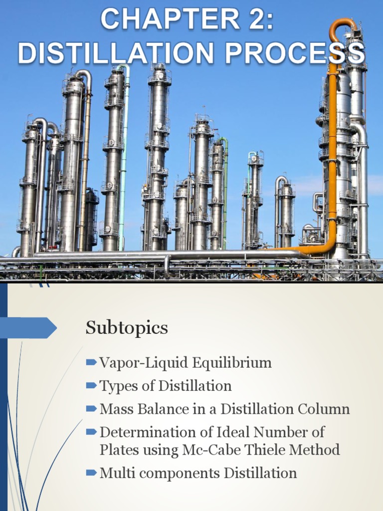 Chapter 2-Distillation Process (ELEARN) | PDF | Distillation | Chemical ...