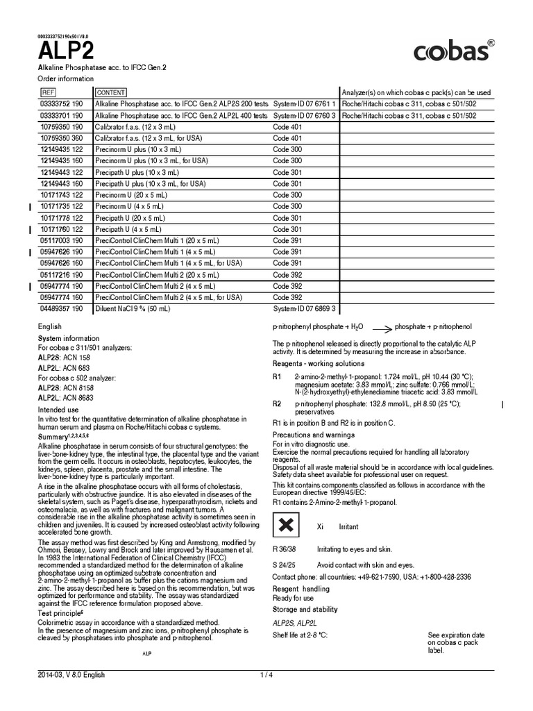 Insert ALP2 0003333752190c501 V8 en | PDF | Chemistry | Medical Specialties