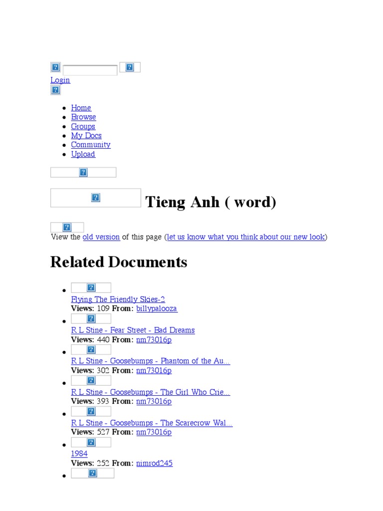 Tieng Anh (Word) | PDF | Yahoo! | Web 2.0