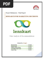 Lenskart Marketing Analysis Project | PDF | Online Shopping | Internet