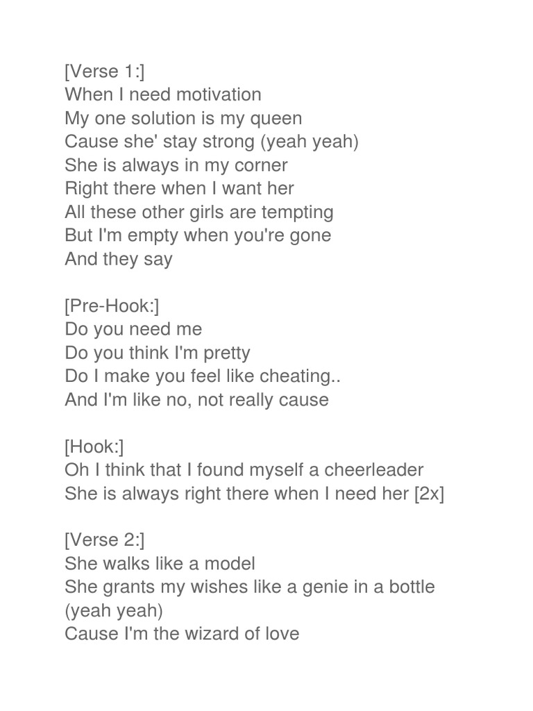 Omi Cheerleader | PDF | Self-Improvement | Poetry