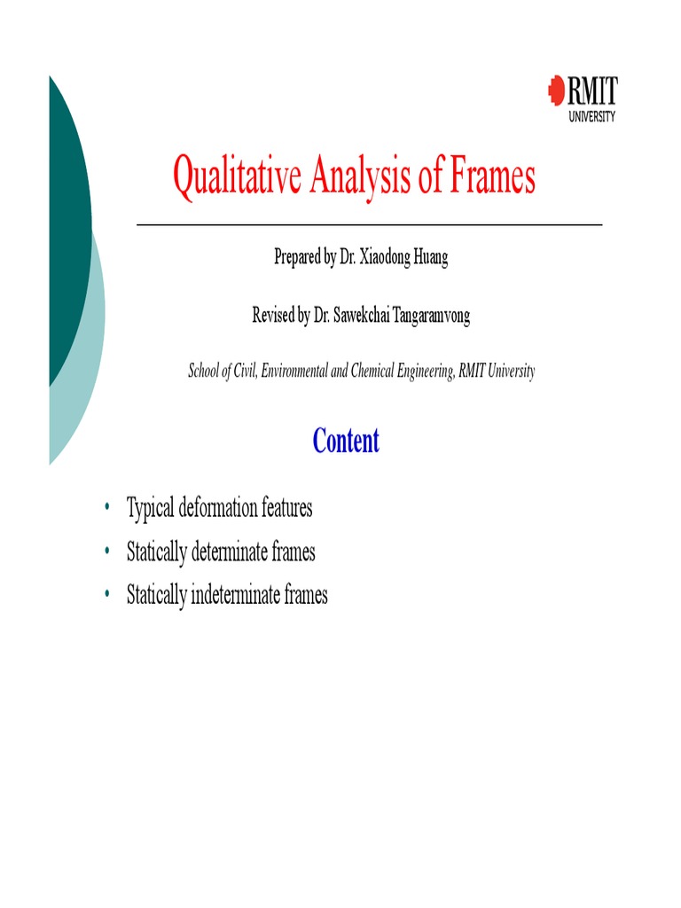 Qualitative Analysis of Frames | PDF | Beam (Structure) | Bending