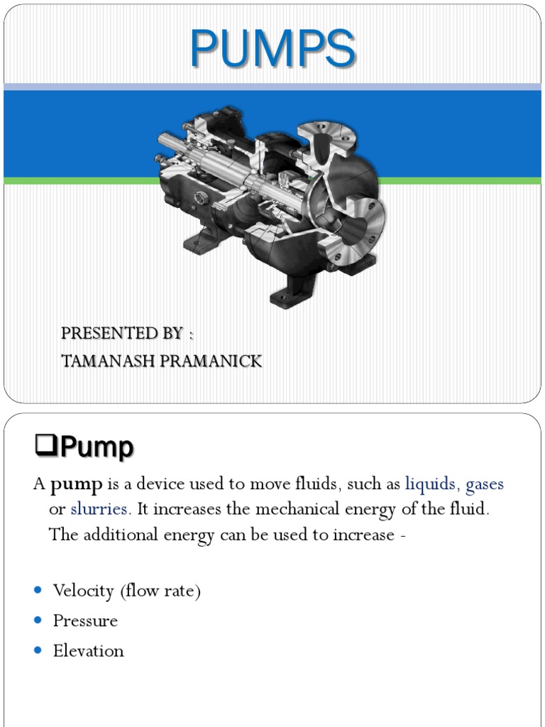 Types of Pumps | PDF | Pump | Transparent Materials