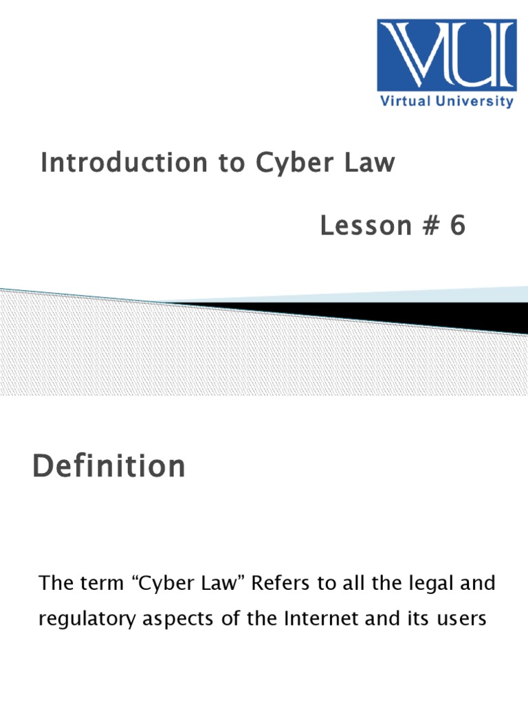 Understanding Cyber Law Essentials | PDF | Law | Computers