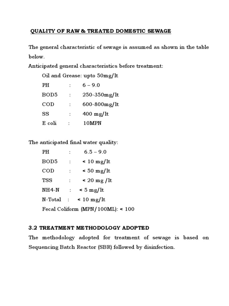 SBR Design PDF | PDF | Sewage Treatment | Water And The Environment