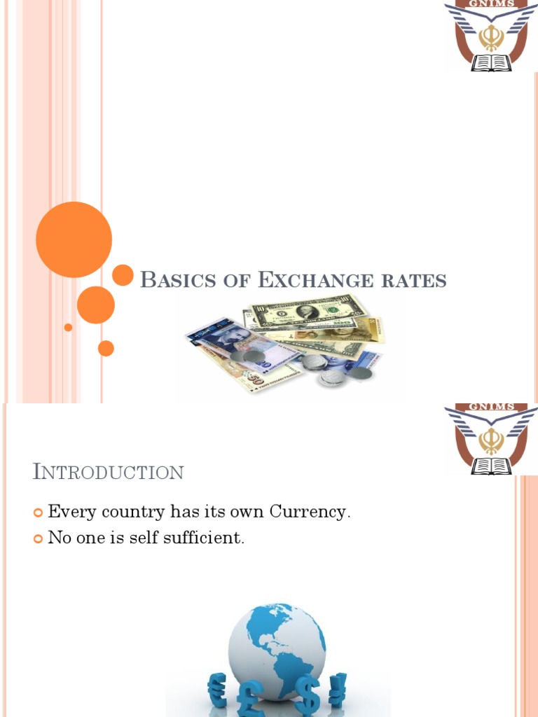 Basics of Exchange Rate | PDF