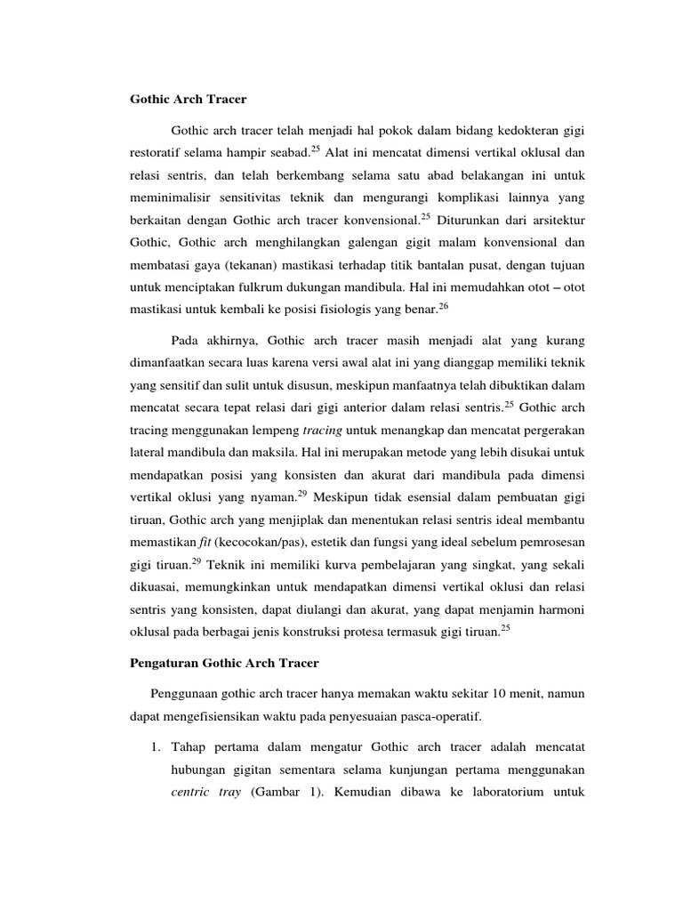 Gothic Arch Tracer | PDF