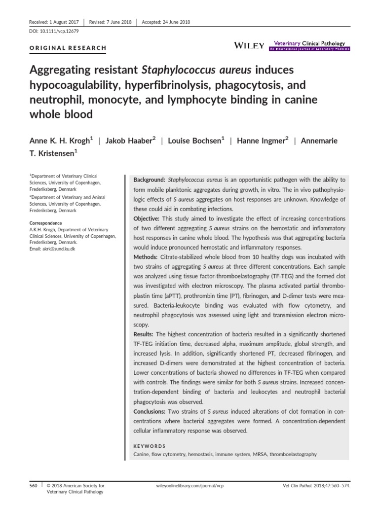 Aggregating Resistant Hypocoagulability, Hyperfibrinolysis ...