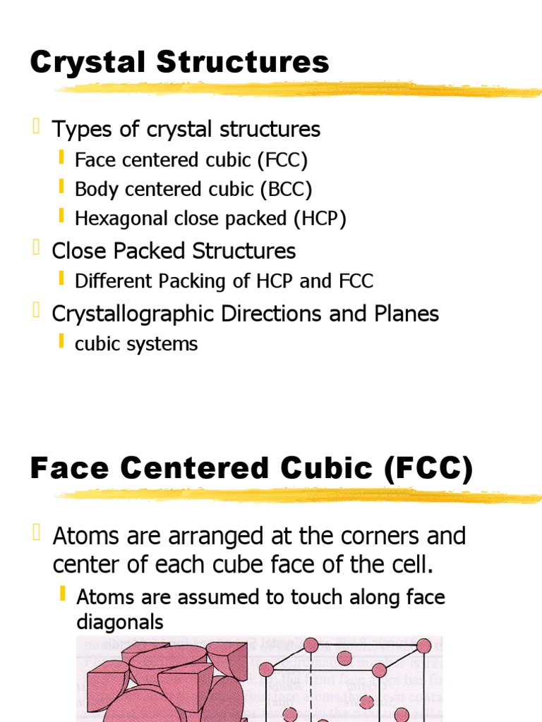 Types of Crystal Structures | PDF | Crystal Structure | Crystallography