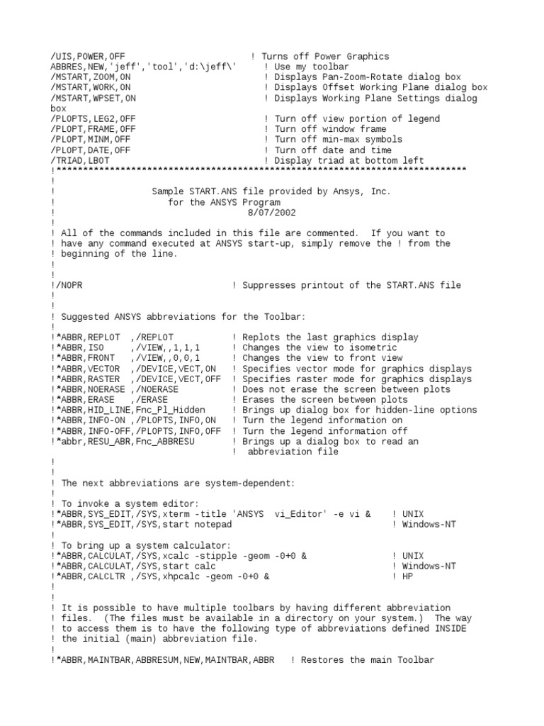 ANSYS Start File | PDF | Computer Architecture | Areas Of Computer Science