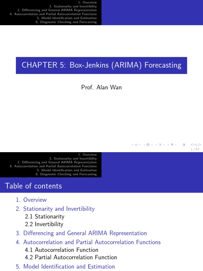 ARIMA Forecasting Guide | PDF | Autoregressive Integrated Moving ...