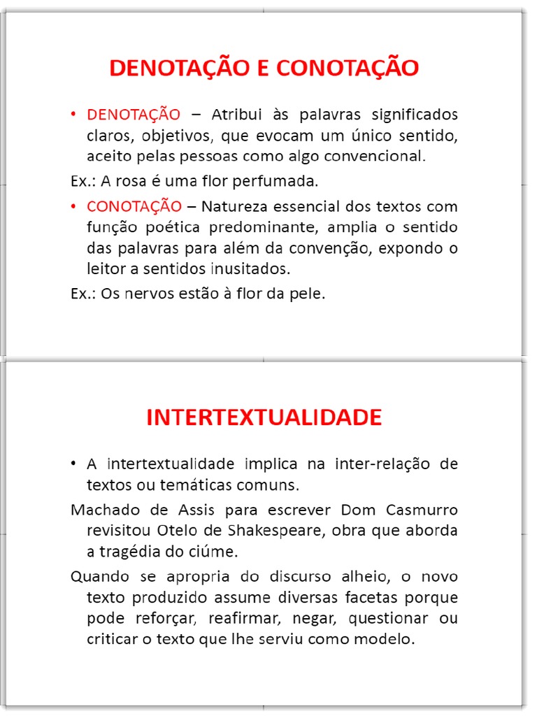 Denotação e Conotação PDF | PDF