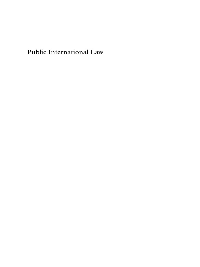Gideon Boas Public International Law Contempora PDF | PDF ...