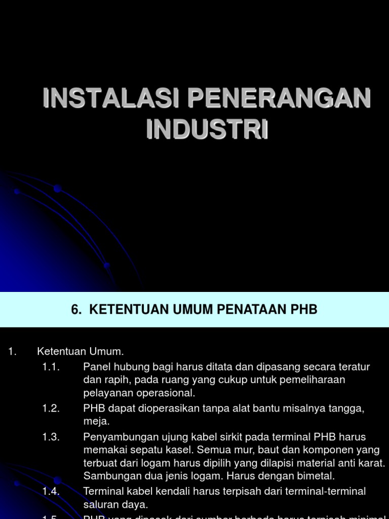 Instalasi Industri | PDF