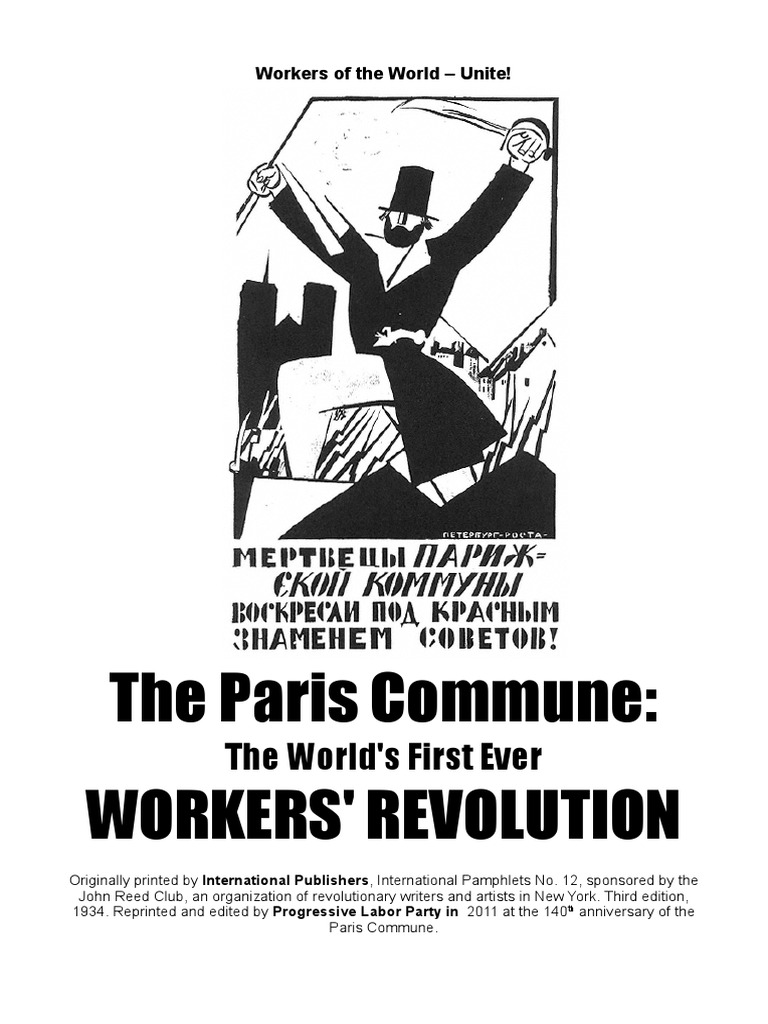 The Paris Commune: Workers' Revolution: The World's First Ever | PDF ...