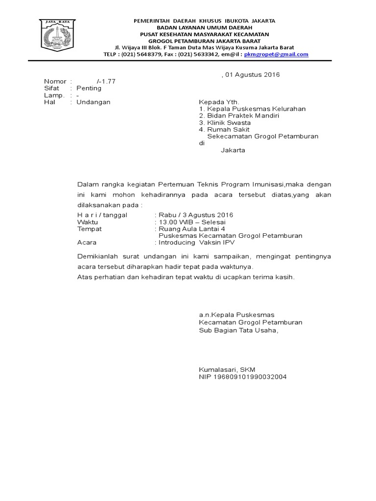 Contoh Format Surat | PDF