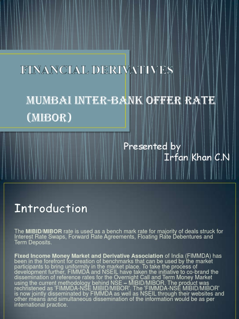 Financial Derivatives - MIBOR | PDF | Interbank Lending Market | Market ...