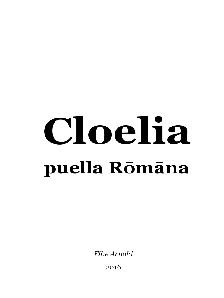 Cloelia Puellaromana | PDF | Ancient Rome