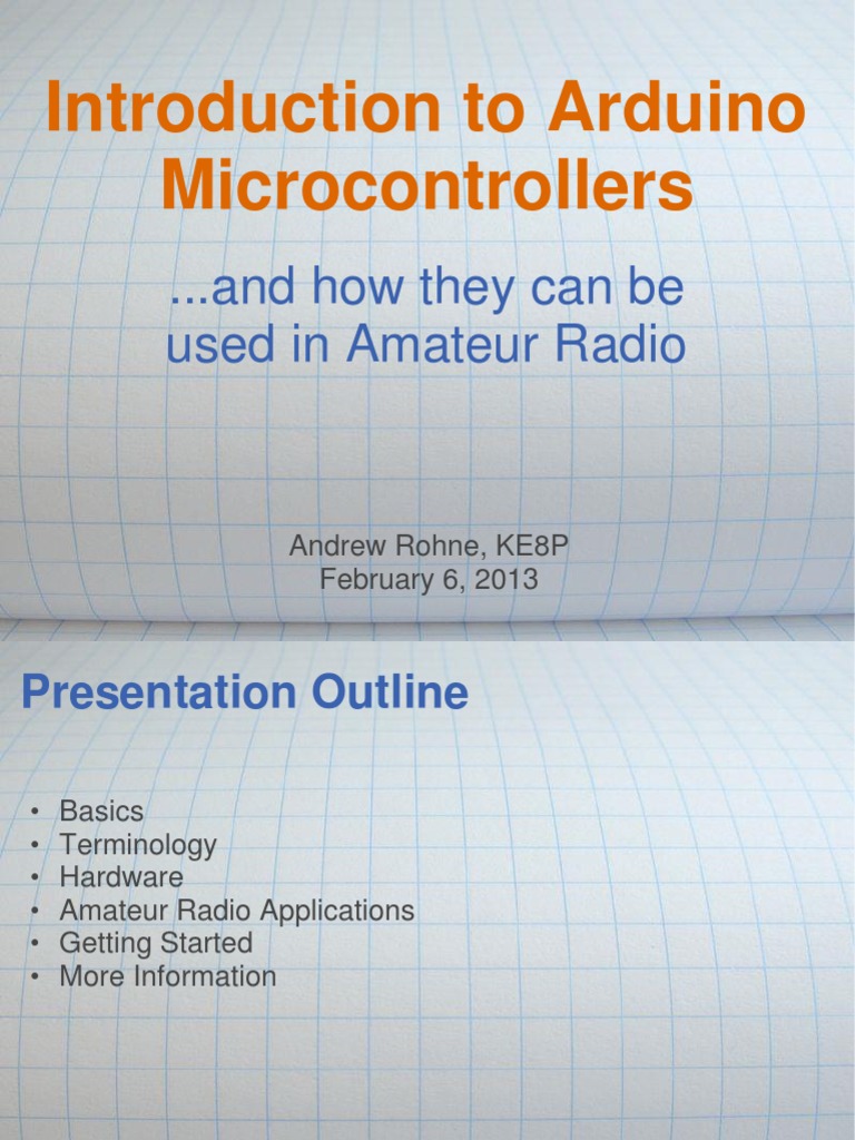 Introduction To Arduino Microcontrollers | PDF | Arduino | Microcontroller