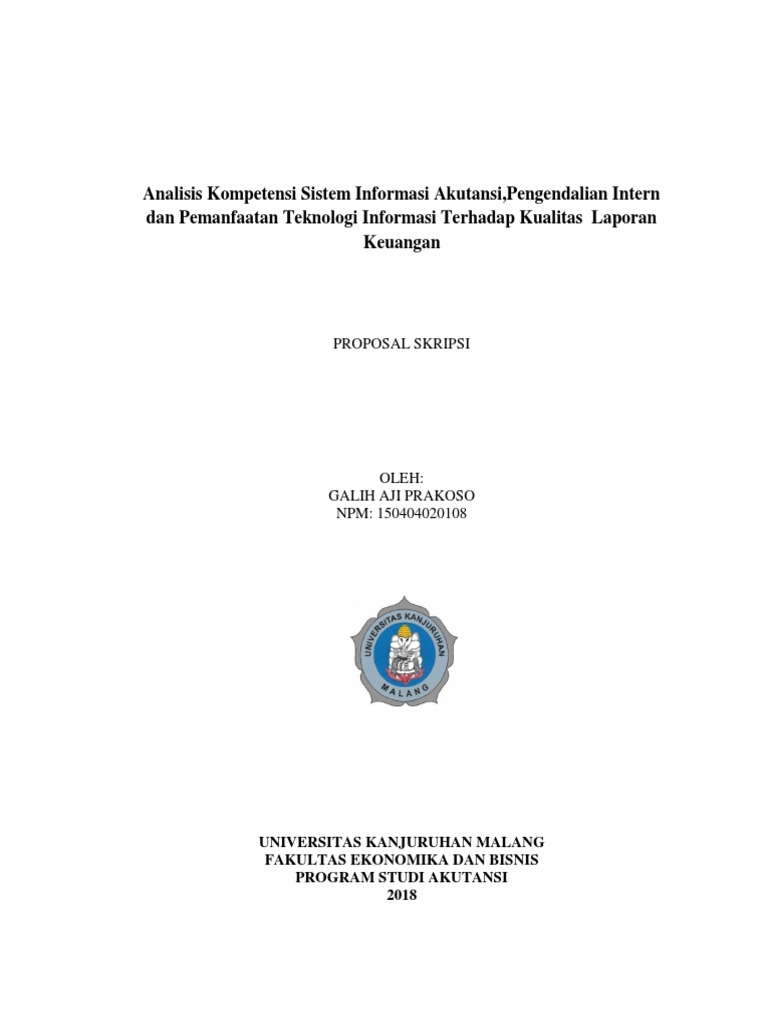 Template Proposal Skripsi | PDF