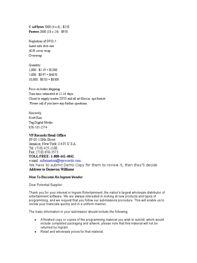 DVD Distribution | PDF