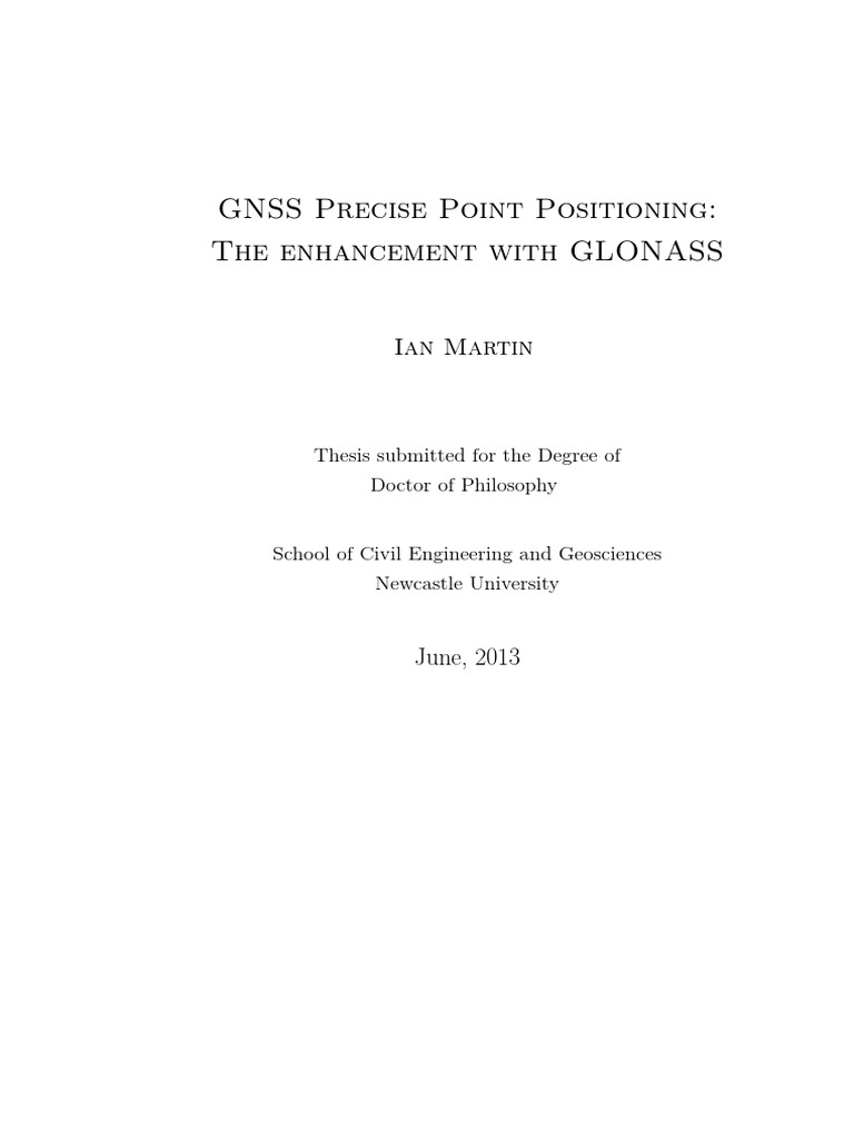Gnss Precise Point Positioning Pdf Global Positioning System Nature