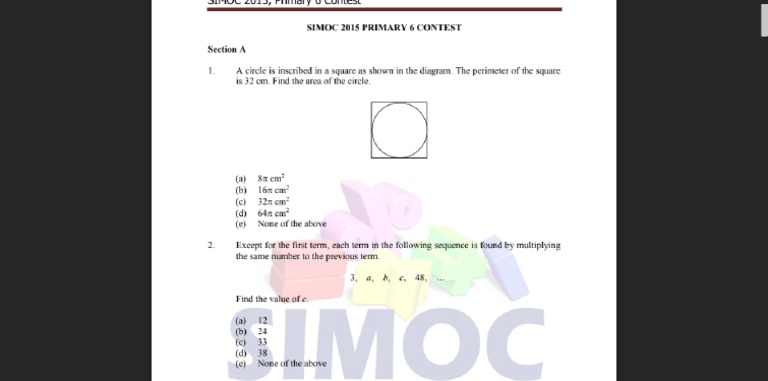 P6 Grammar MCQ Worksheet SA1 2016 | PDF