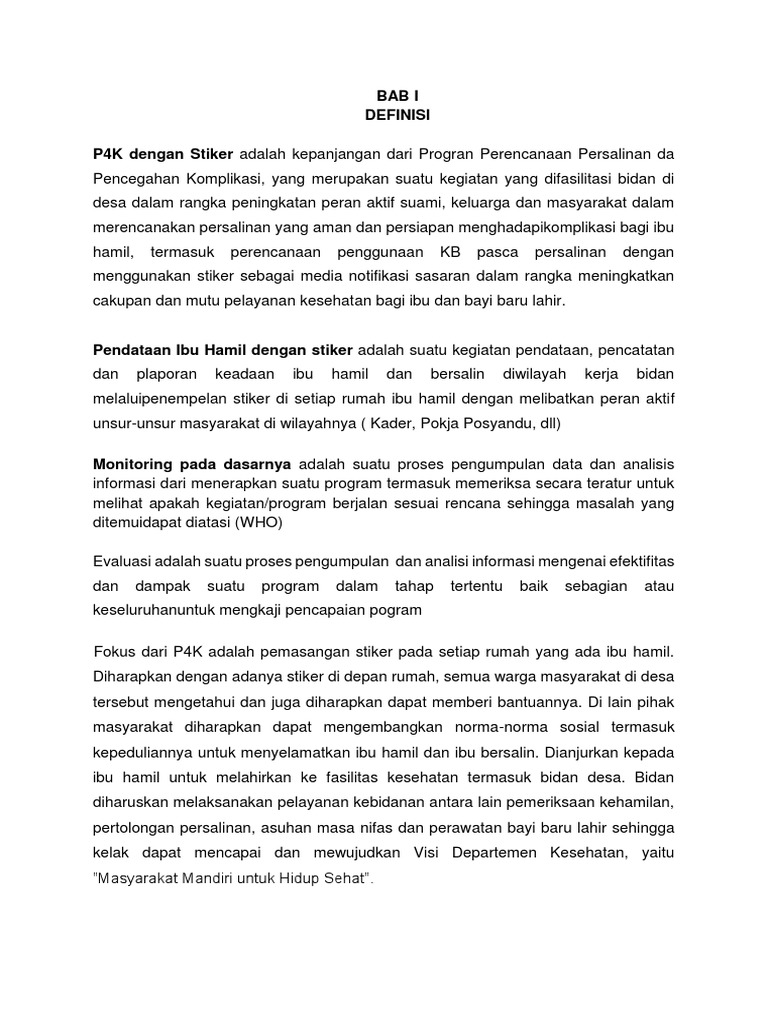 Panduan Monev P4K | PDF