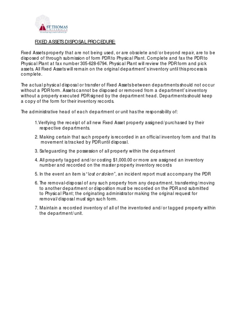 Property Disposal | PDF | Inventory | Property