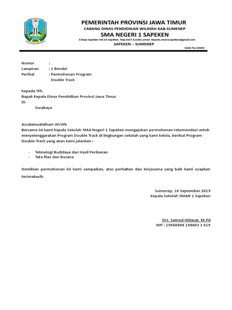 PROPOSAL Double Track 2 | PDF