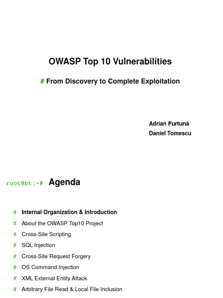 OWASP Top10 Workshop | PDF | Http Cookie | World Wide Web