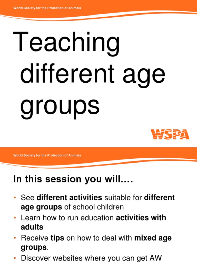 AFA - Teaching Different Age Groups | PDF | Storytelling | Learning