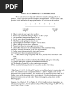 Attachment Questionnaire For Children | PDF