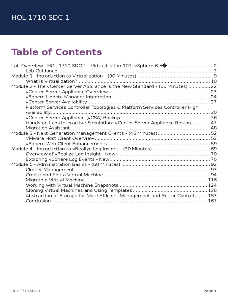 Vmware 65 Lab Pdf File Transfer Protocol Virtual Machine 7455