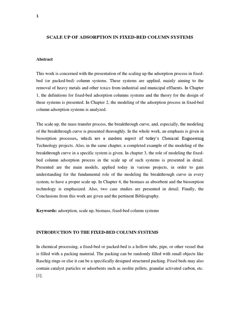 Manuscript 1 | PDF | Adsorption | Chemical Engineering