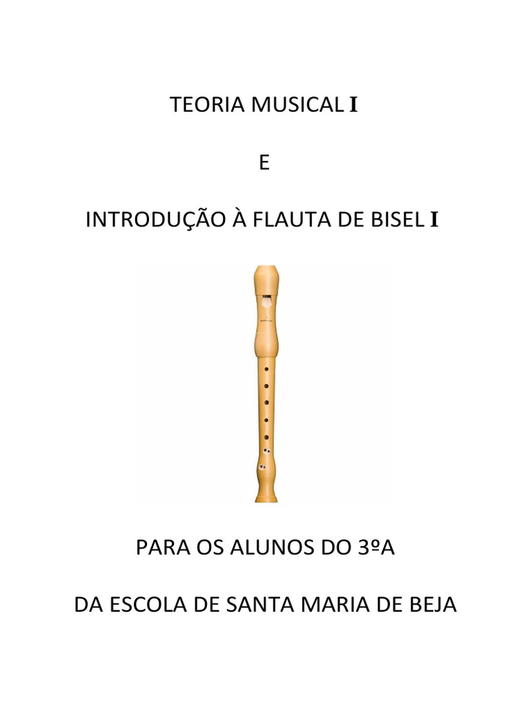 Introdução à Flauta de Bisel | PDF | Clave | Flauta doce