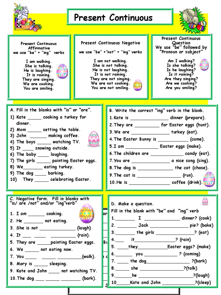 Present-Continuous 5202 | PDF