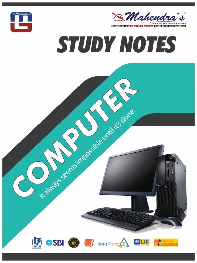 MS Office Study Notes | PDF | Microsoft Excel | Spreadsheet