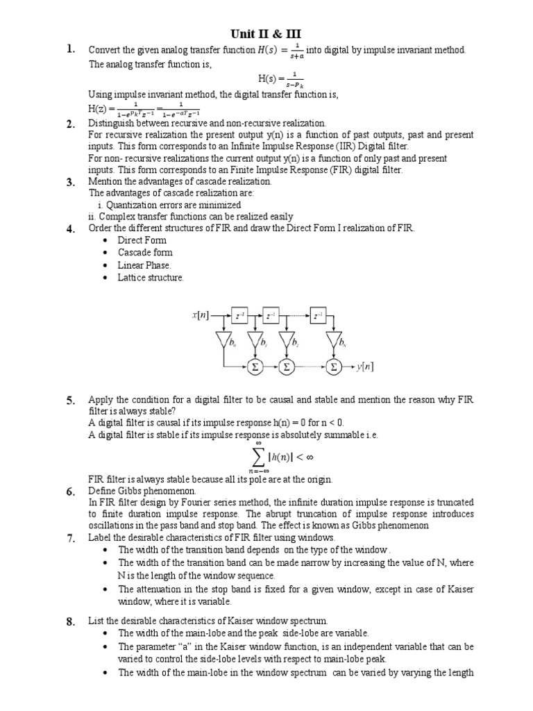 PDSP | Download Free PDF | Filter (Signal Processing) | Digital Signal ...