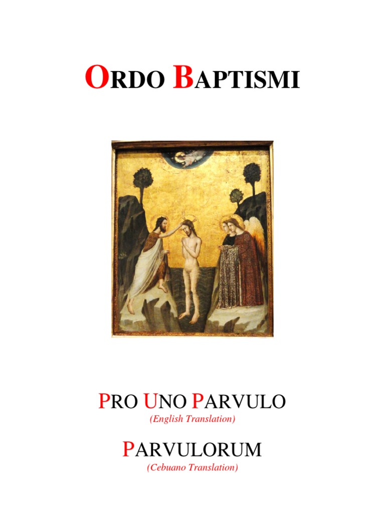 Sacrament of Baptism - Liturgical Rites | PDF | Godparent | Baptism